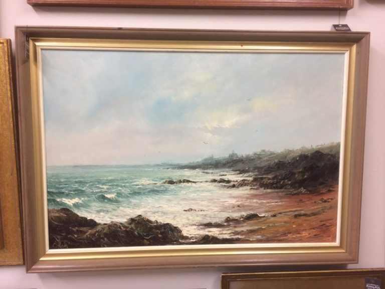 Alfred Allan Oil On Canvas Seascape of St. Monans, East Fife, Scotland ...