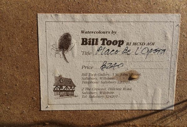 Bill Toop RI MCSD AOI (Contemporary British 19-) - AntiqArt