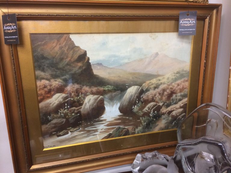 Harry Frier A Mountain Stream Running Through Rocky Moorland 1913 ...