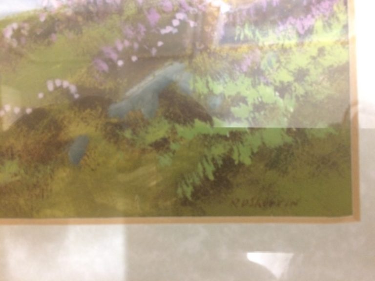 Reginald Daniel Sherrin Devon Coastal Scene Gouache - AntiqArt